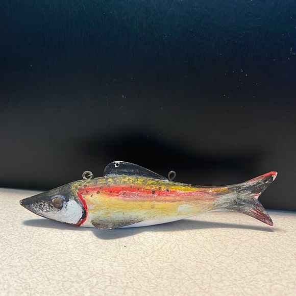 Accents | Hand Carved Lure Fish Painted Handmade Hanging Vintage Decoy ...